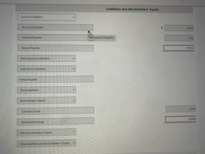 Solved Liabilities and Stockholders' Equity Current | Chegg.com