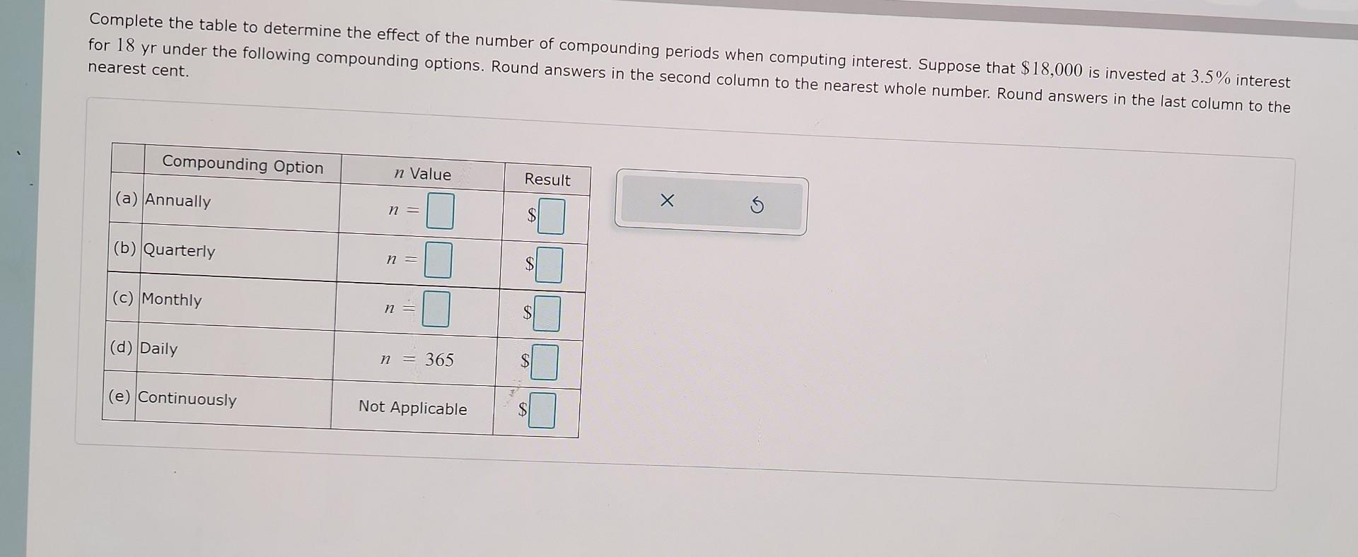 Solved Complete the table to determine the effect of the | Chegg.com