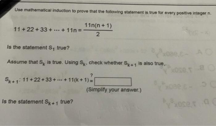 Solved Use mathematical induction to prove that the | Chegg.com