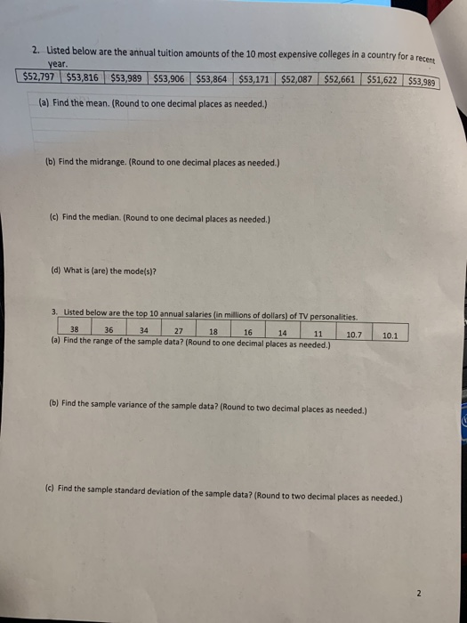 Solved Chapter 3 Statistics for Describing, Exploring and | Chegg.com