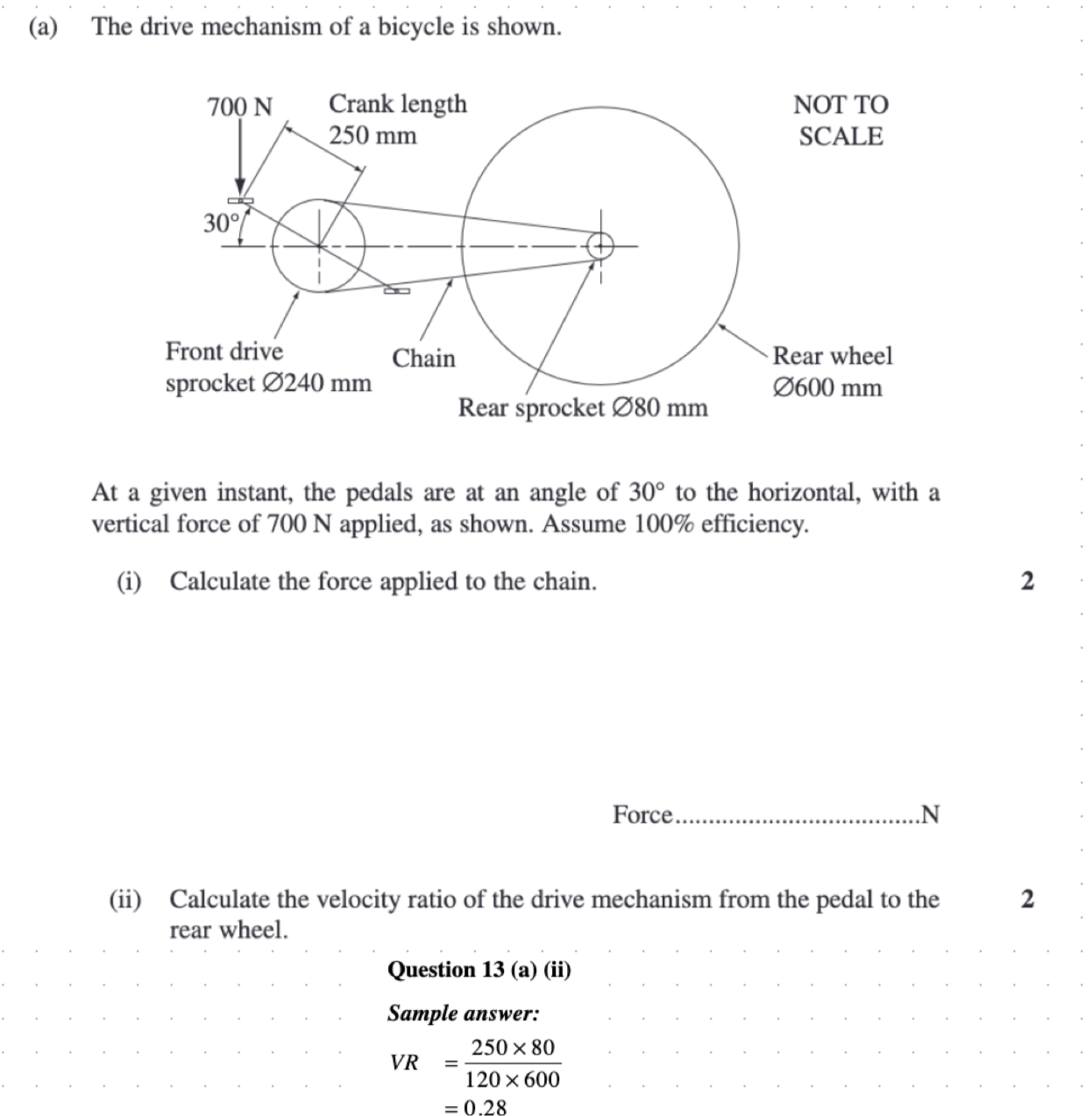 Solved EXPLAIN THE VELOCITY RATIO (VR) ﻿CALCULATION, IT | Chegg.com