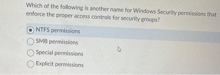 Which of the following is another name for Windows | Chegg.com