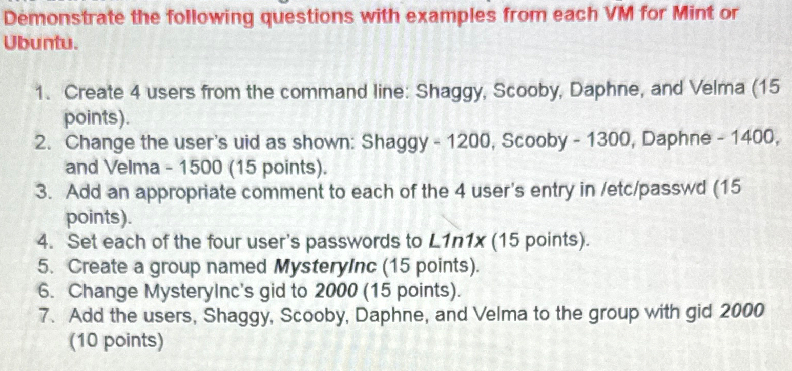 Solved Demonstrate the following questions with examples | Chegg.com