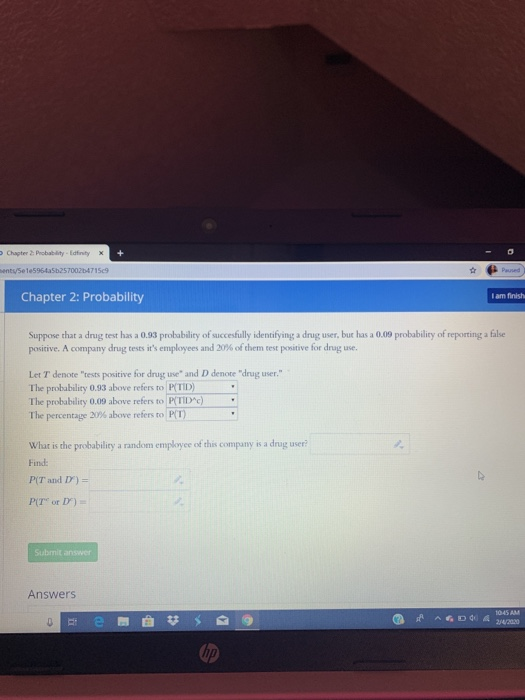 Solved 3 Chapter 2 Probability - Edfinity x | Chegg.com