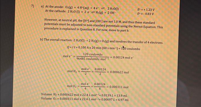Solved why is O2 ar the anode and not the csthodev please | Chegg.com