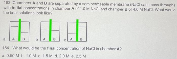Solved 183. Chambers A and B are separated by a | Chegg.com
