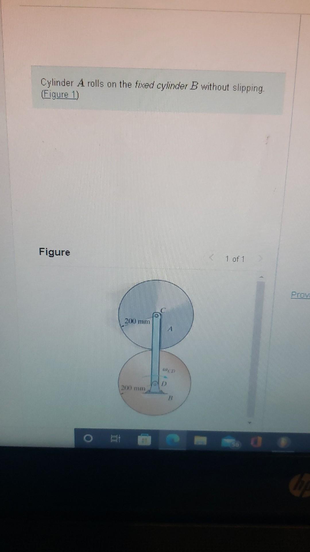 Solved Cylinder A rolls on the fixed cylinder B without | Chegg.com