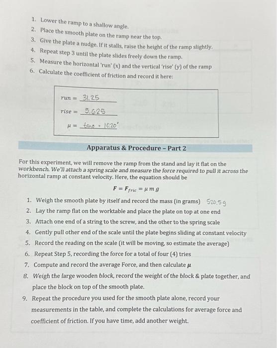 Figure 1. Apparatus Part 1 Figure 2. Apparatus Part 2 | Chegg.com