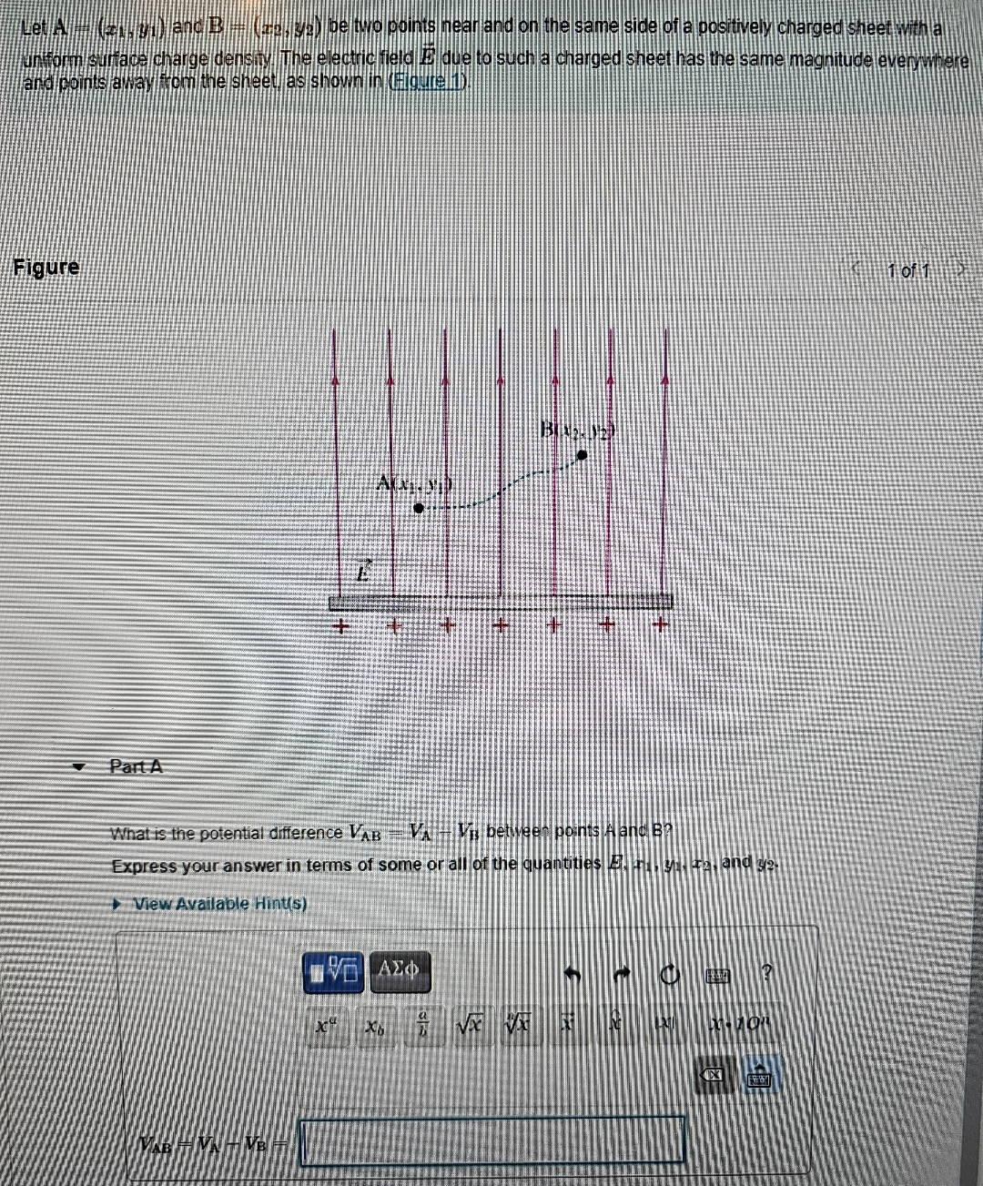Solved Figure1 of 1 ﻿: PartA | Chegg.com