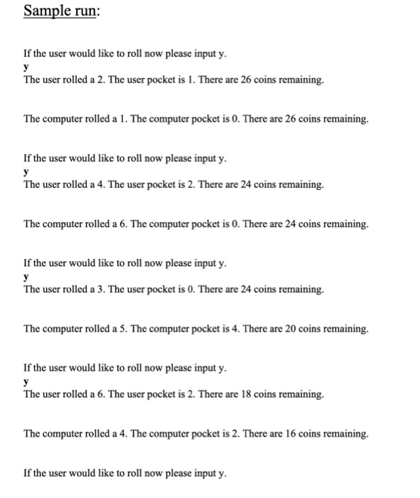 Solved This is project will simulate a two player dice game | Chegg.com