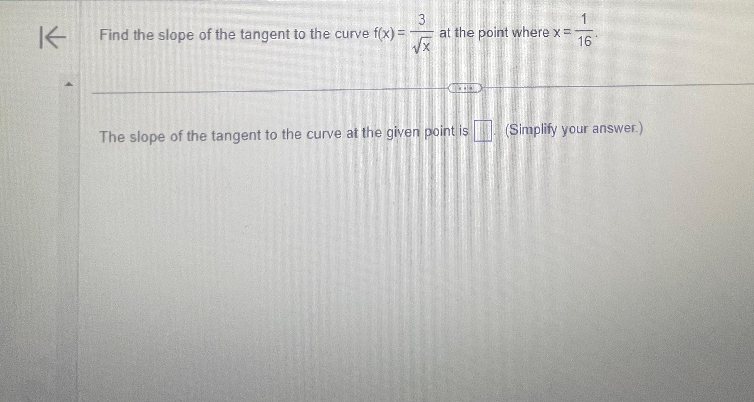 Solved Find the slope of the tangent to the curve f(x)=3x2 | Chegg.com