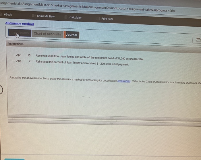 Solved ssignment/takeAssignment | Chegg.com