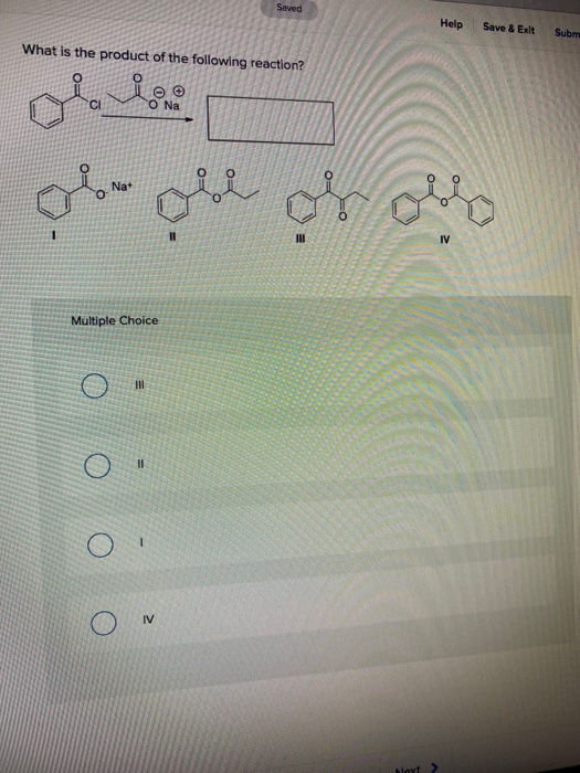 Solved Seved Help Save & Exit Subm. What is the product of | Chegg.com