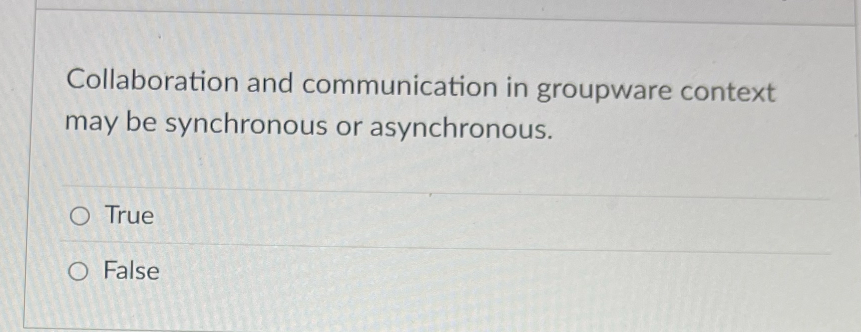 Solved Collaboration and communication in groupware context | Chegg.com