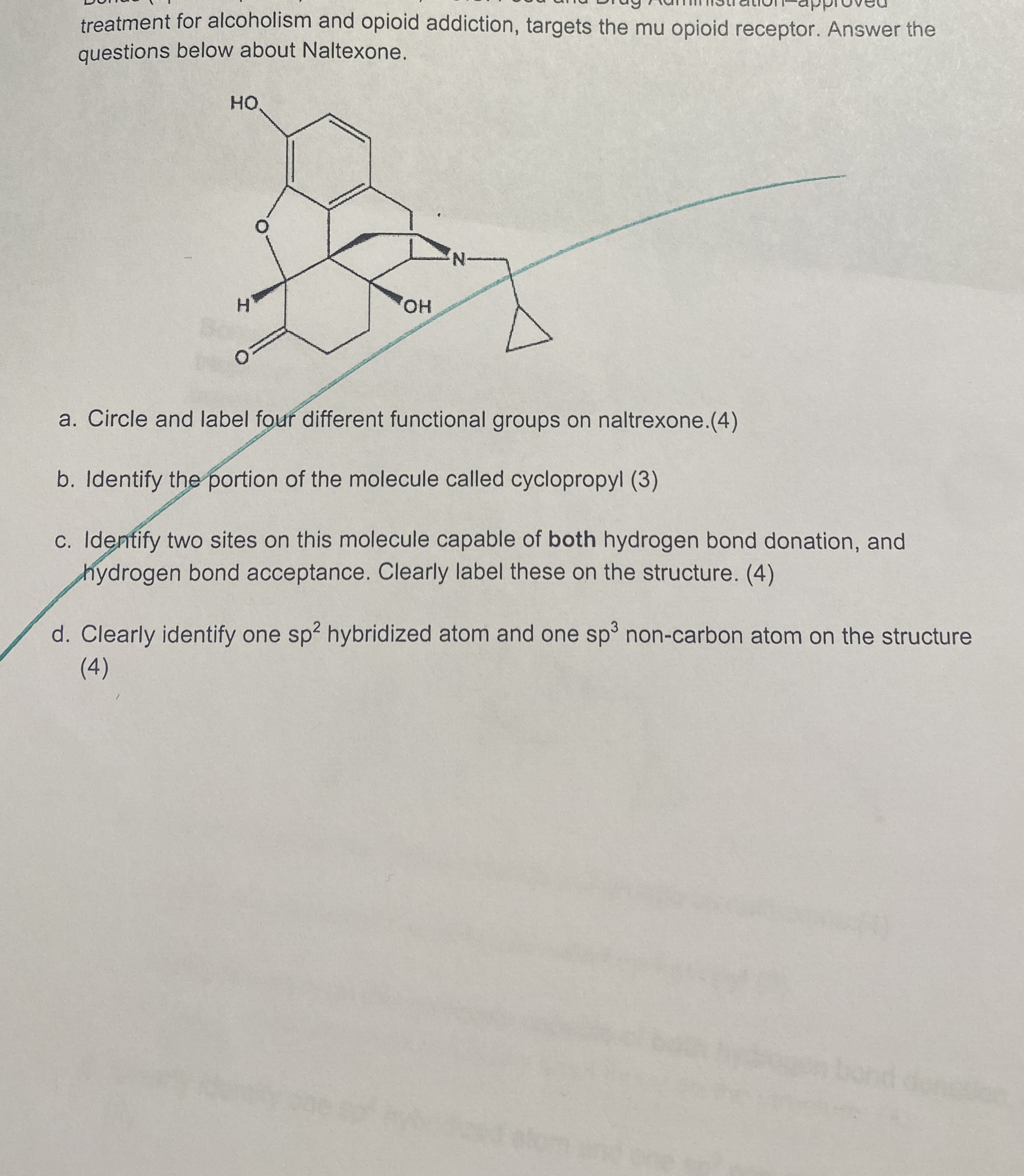 Solved treatment for alcoholism and opioid addiction, | Chegg.com