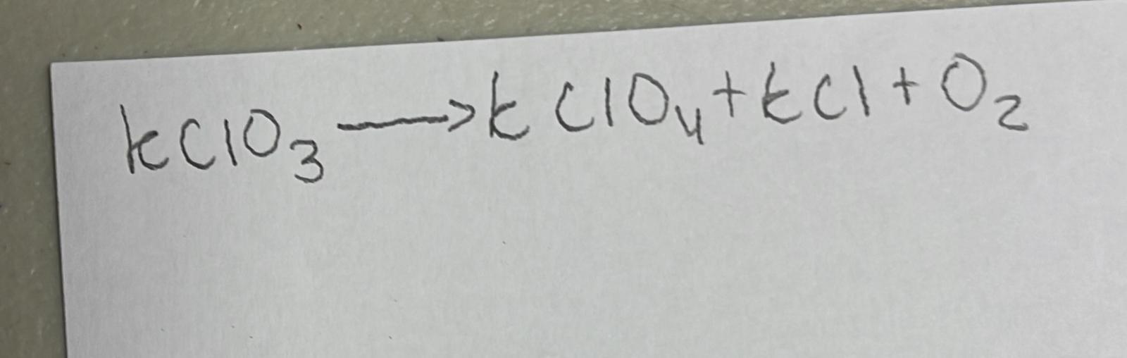 Solved balance the equationkClO3-→ClO4+kCl+O2 | Chegg.com