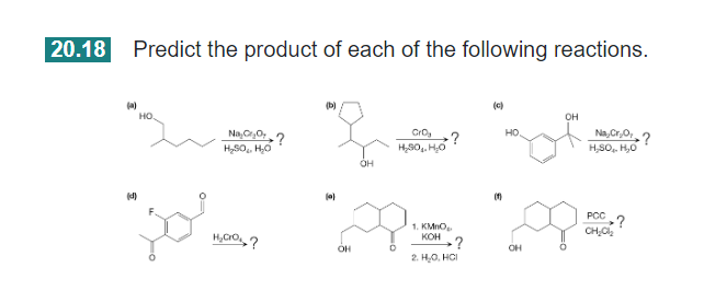 Solved 20.18 ﻿Predict the product of each of the following | Chegg.com