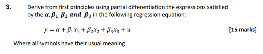 Solved Derive from first principles using partial | Chegg.com