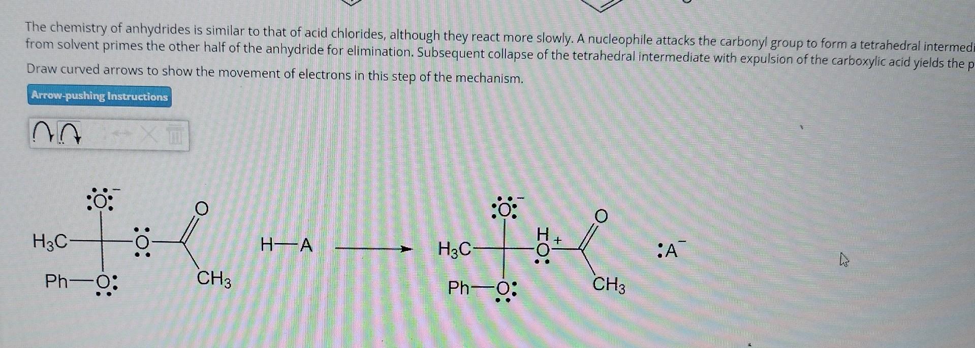 Solved The chemistry of anhydrides is similar to that of | Chegg.com