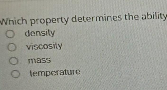 Solved Which property determines the ability density | Chegg.com