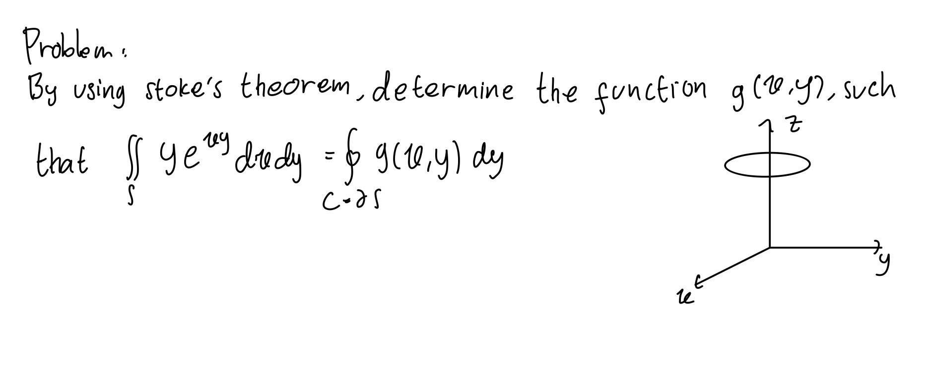 Solved Problem: By using stoke's theorem determine the | Chegg.com