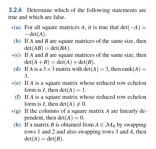 Solved 3.2.6 ﻿Determine which of the following statements | Chegg.com