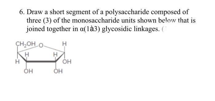 Solved 5. For this disaccharide sophorose ( a. Label an | Chegg.com