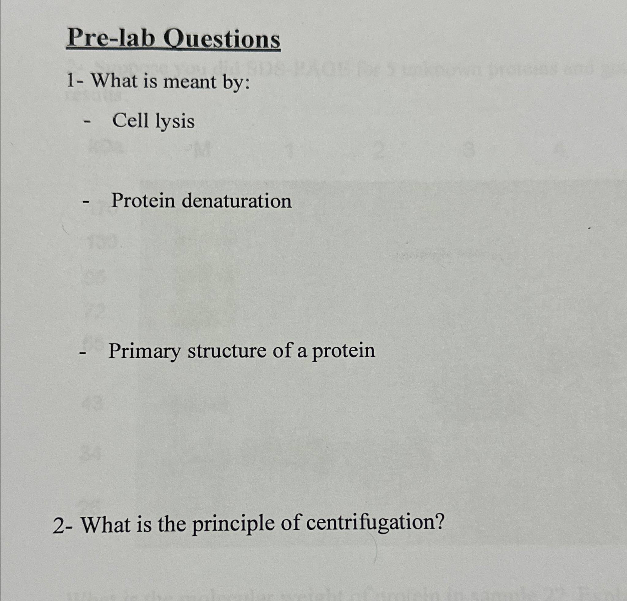 Solved Pre-lab Questions1- ﻿What is meant by:Cell | Chegg.com
