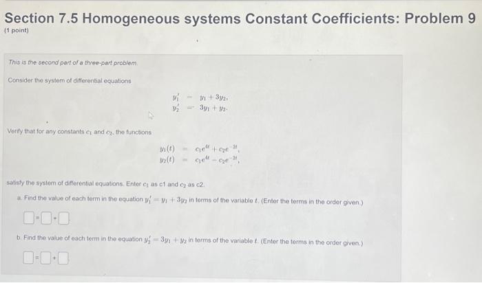 Solved This is the second part of a three-part problem. | Chegg.com