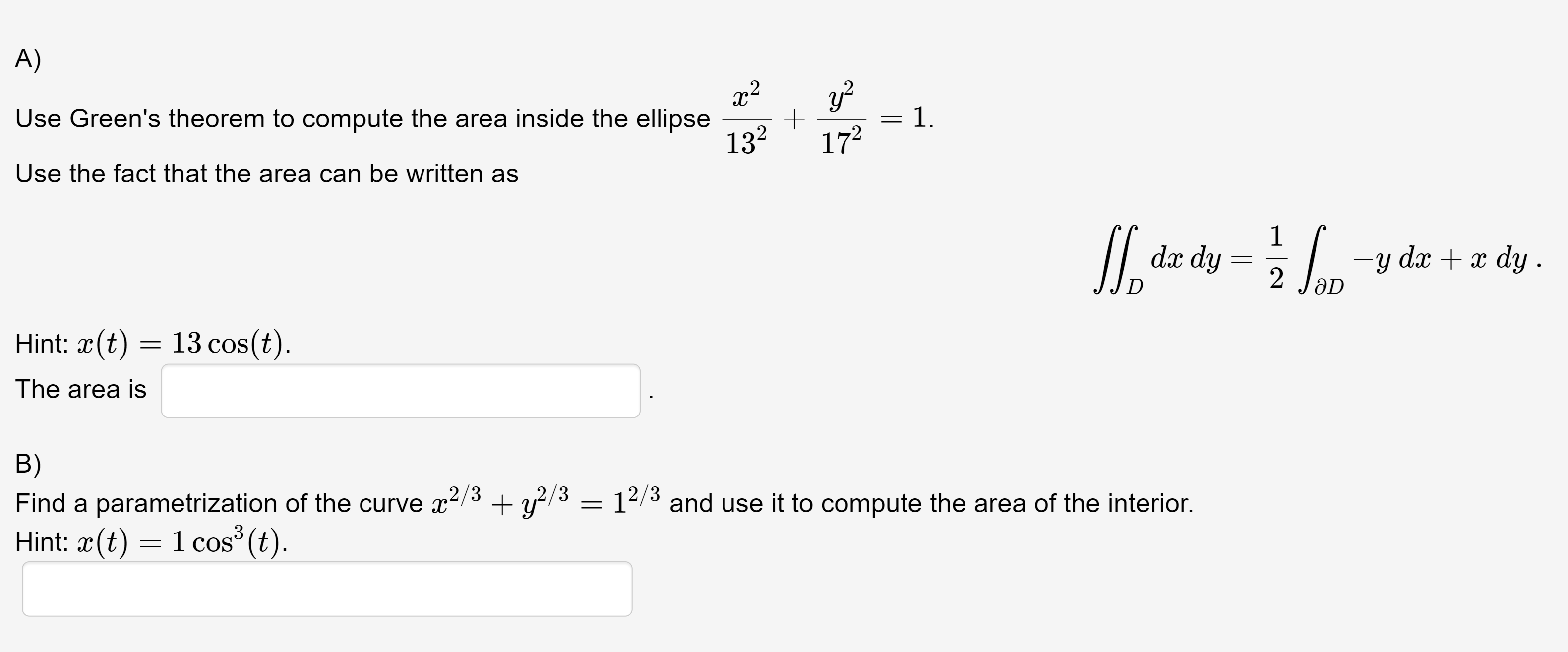 Solved B)Find a parametrization of the curve x23+y23=123 | Chegg.com
