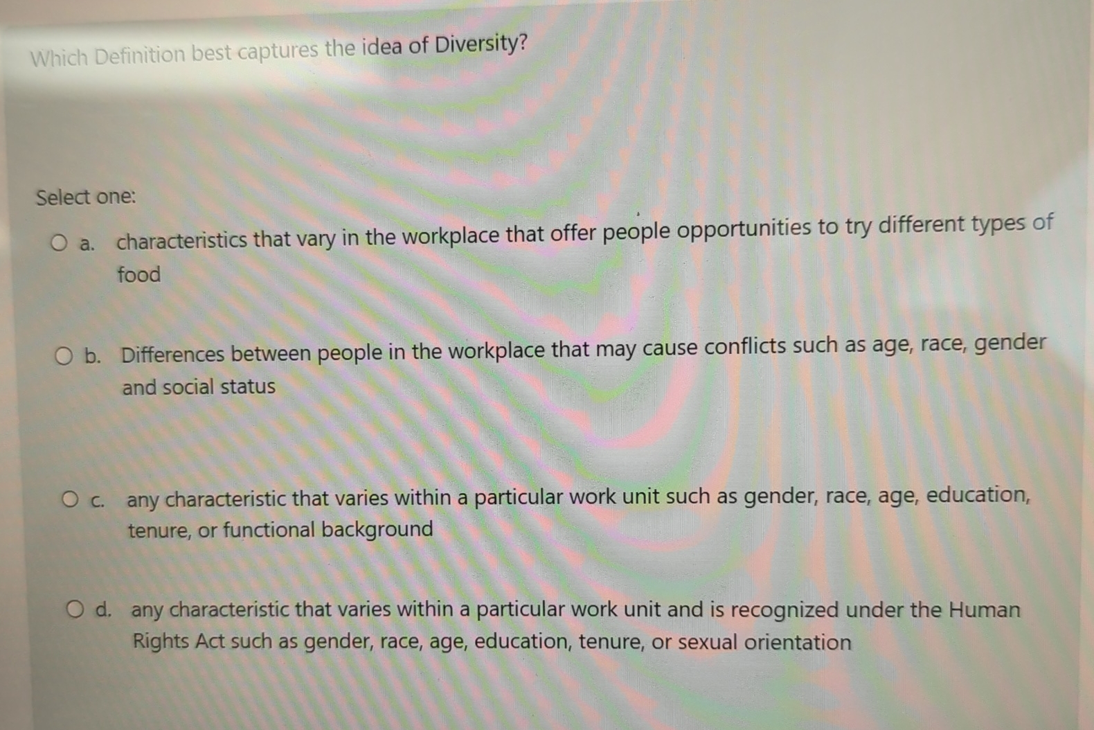 Solved Which Definition best captures the idea of | Chegg.com