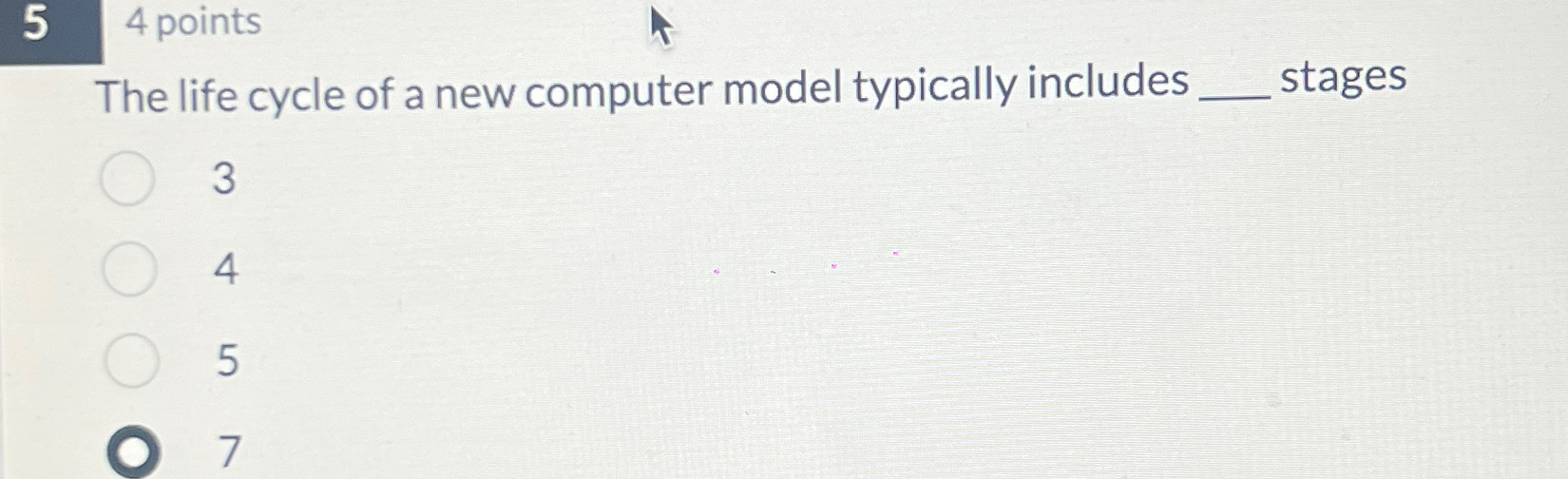 Solved 5 ﻿pointsThe life cycle of a new computer model | Chegg.com