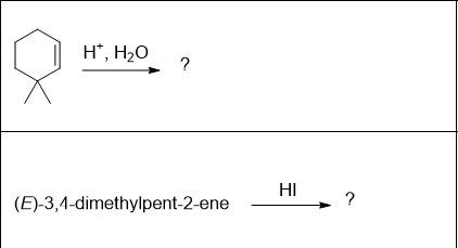 Solved H+,H2O ? (E)-3,4-dimethylpent-2-ene | Chegg.com