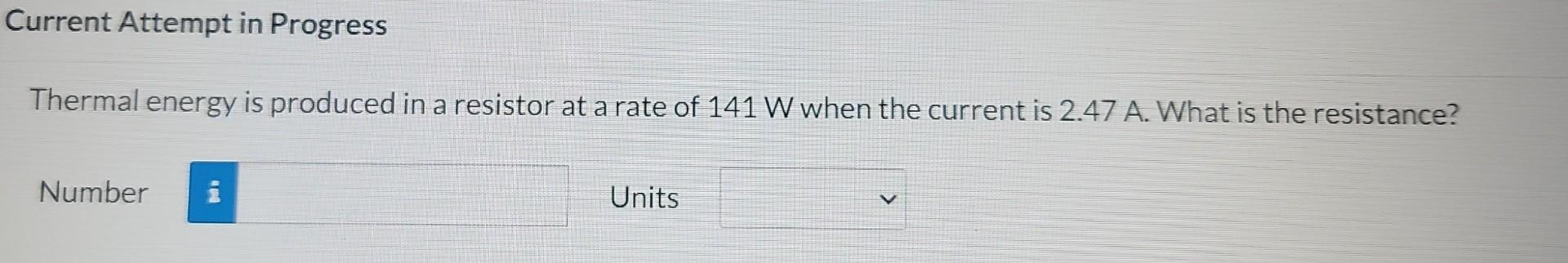 [Solved]: Current Attempt in Progress Thermal energy is p