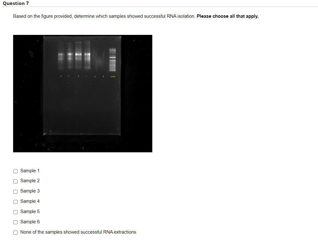 Solved Based on the figure provided, determine which samples | Chegg.com