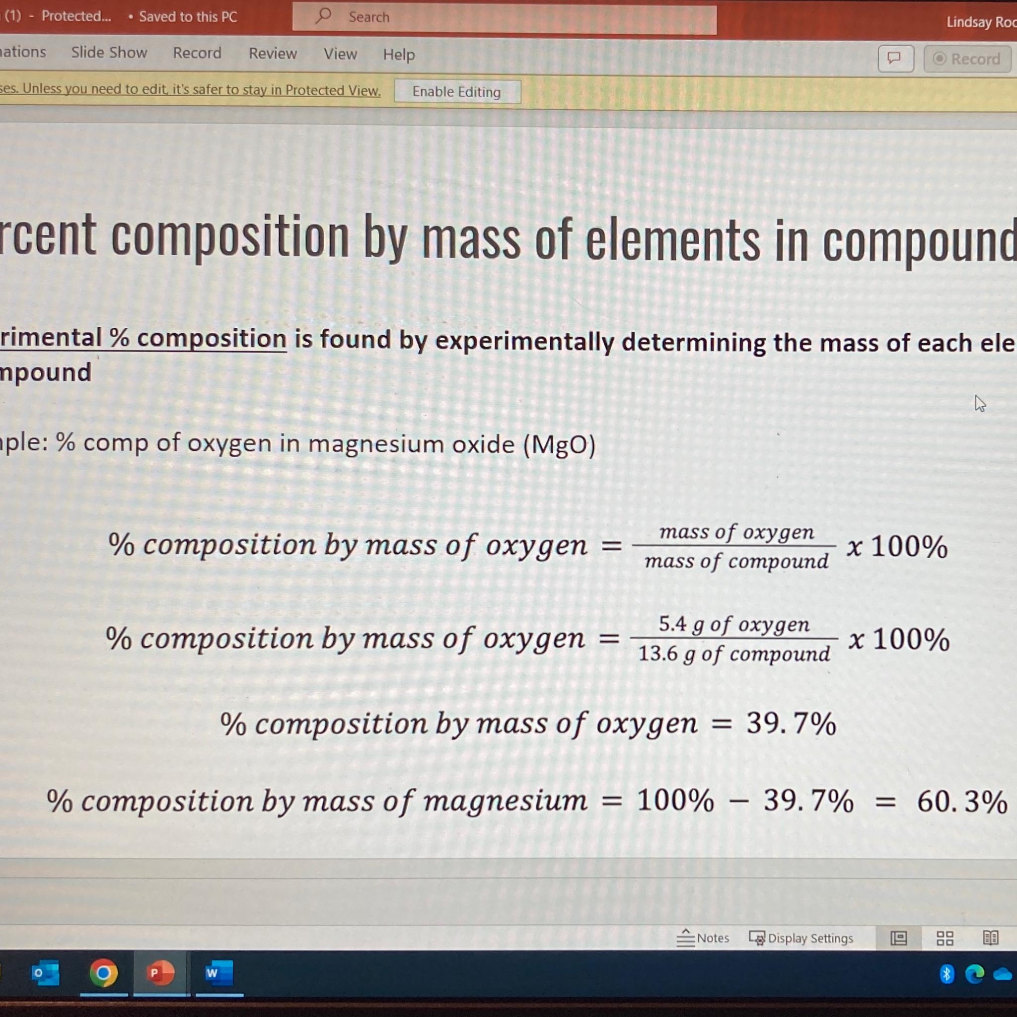 rcent composition by mass of elements in | Chegg.com