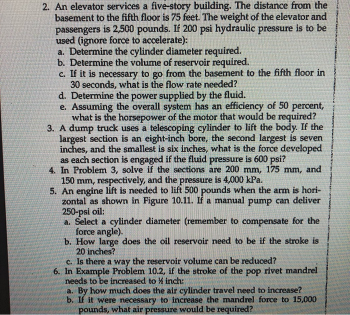 Solved 2. An elevator services a five-story building. The | Chegg.com
