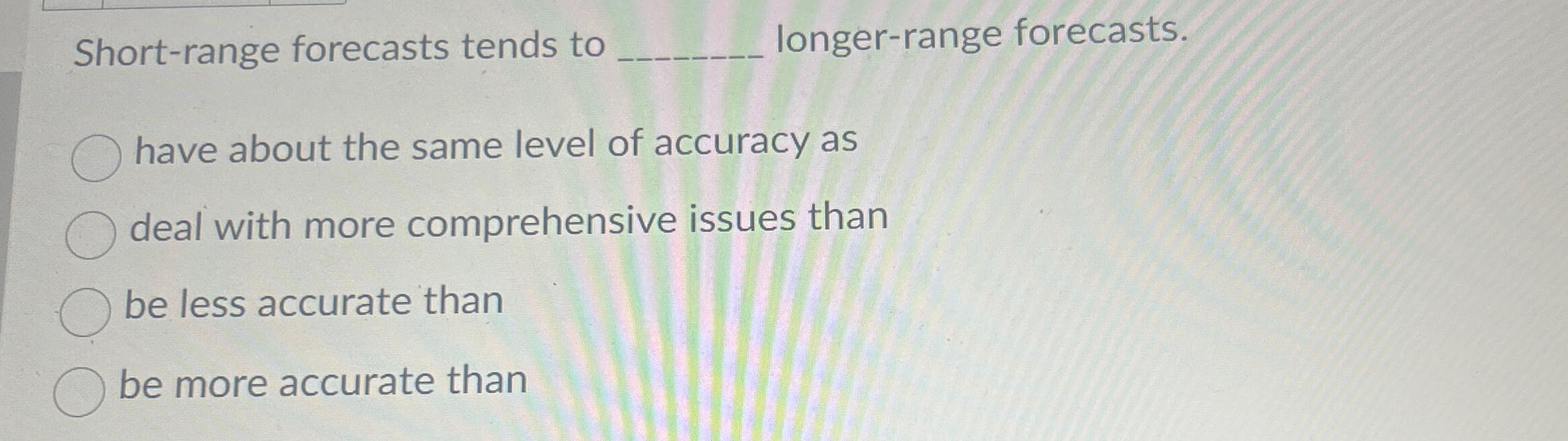 Solved Short-range forecasts tends to q, longer-range | Chegg.com Solved Short-range forecasts tends to q, longer-range | Chegg.com