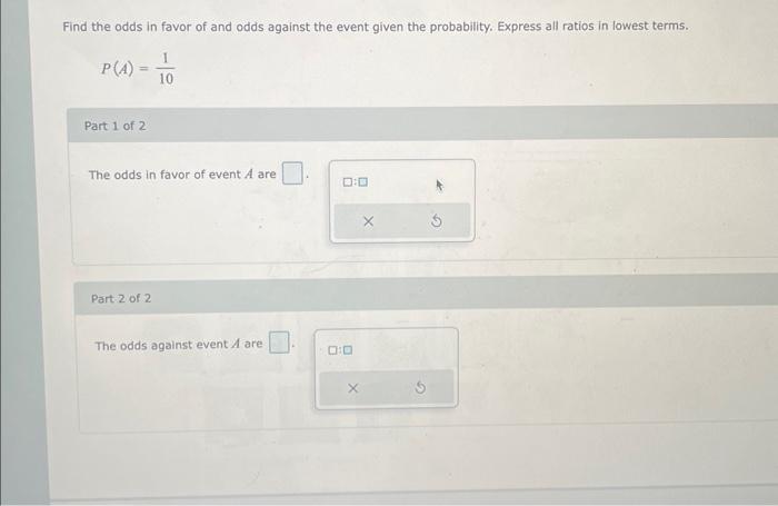 Solved Find the odds in favor of and odds against the event | Chegg.com