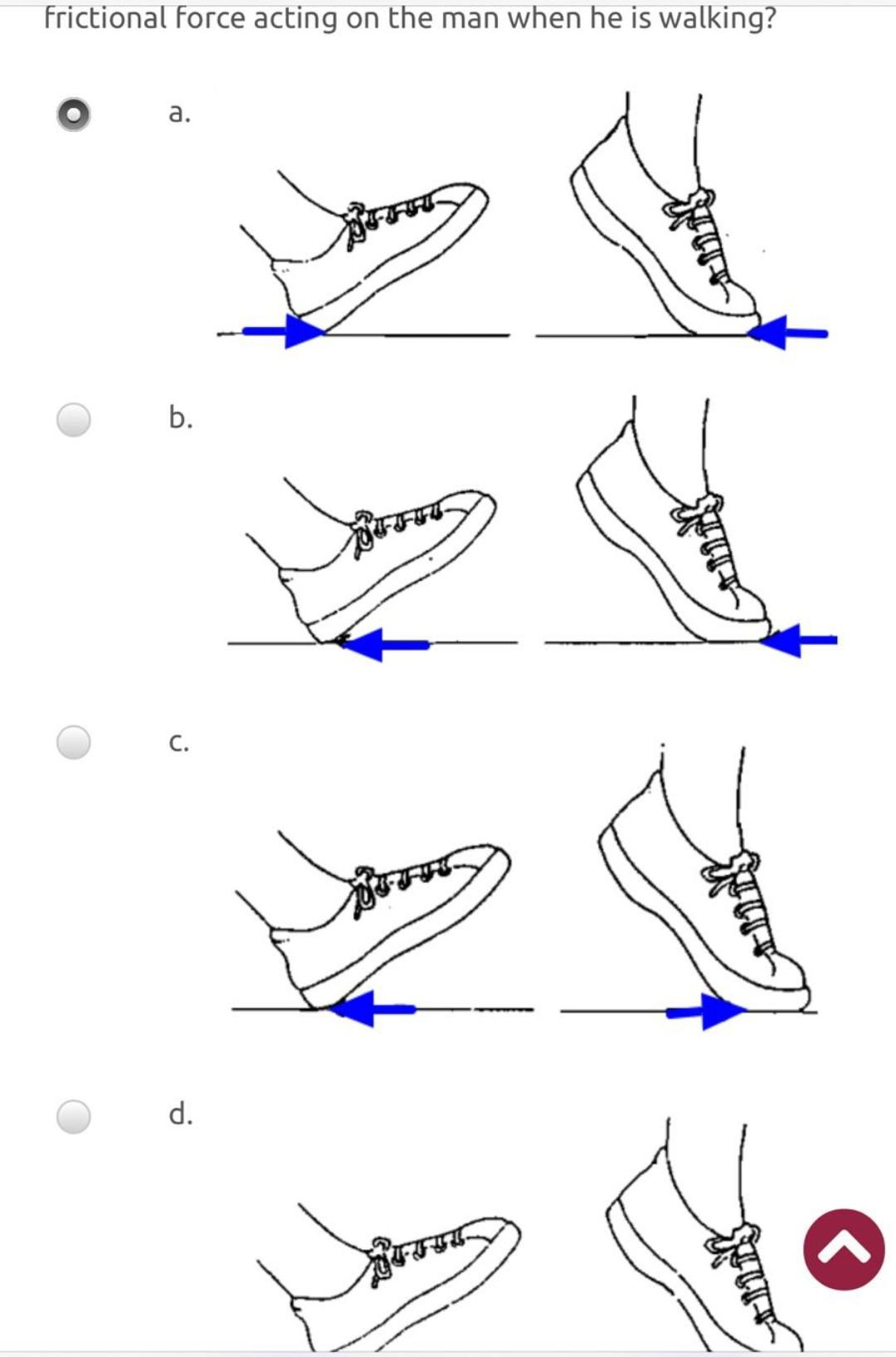 Solved Frictional force acting on the man when he is | Chegg.com