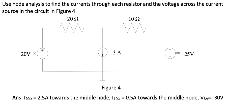Solved Use node analysis to find the currents through each | Chegg.com