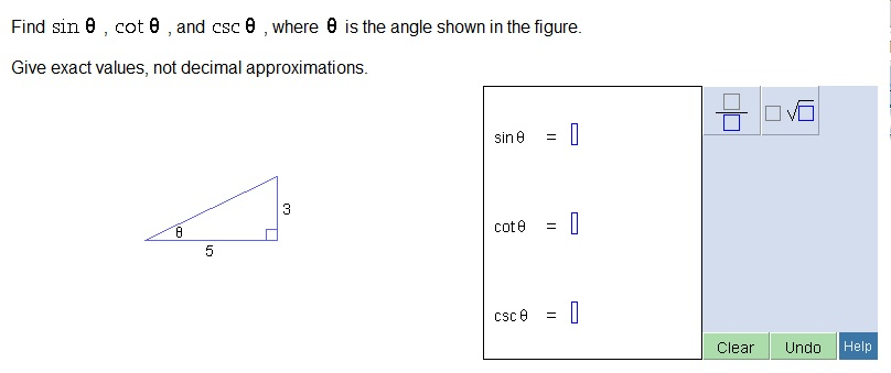Solved Find sin theta , cot theta , and csc theta , where | Chegg.com