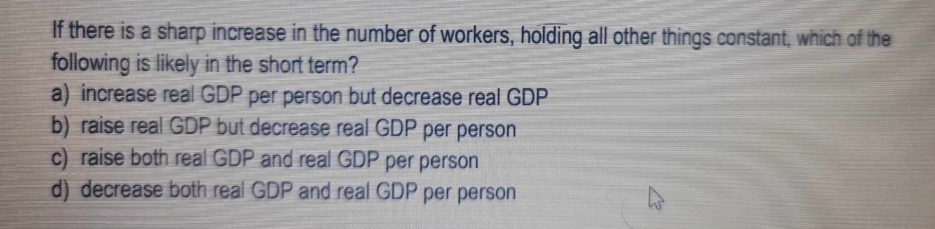 Solved If there is a sharp increase in the number of | Chegg.com