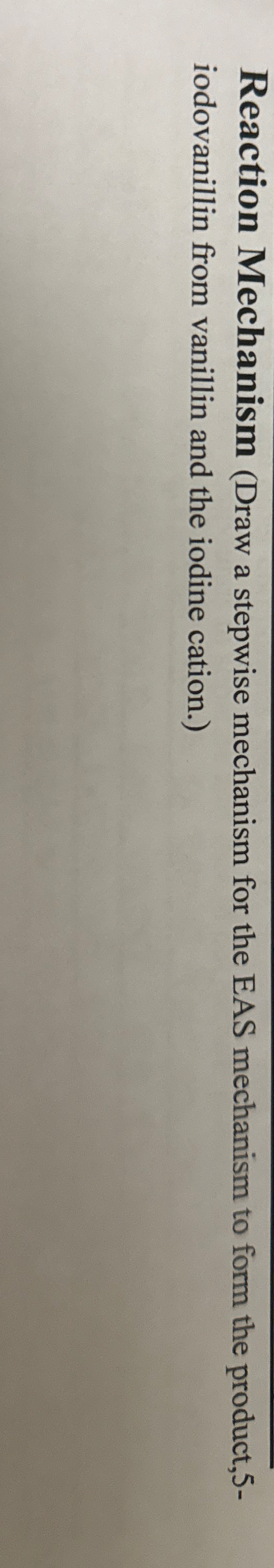 Solved Reaction Mechanism (Draw a stepwise mechanism for the | Chegg.com