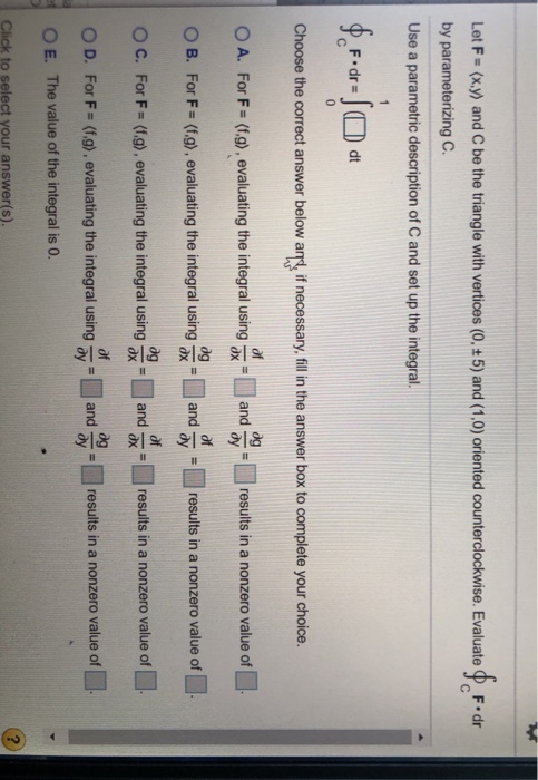 Solved 3 Let F= (x,y) and C be the triangle with vertices | Chegg.com