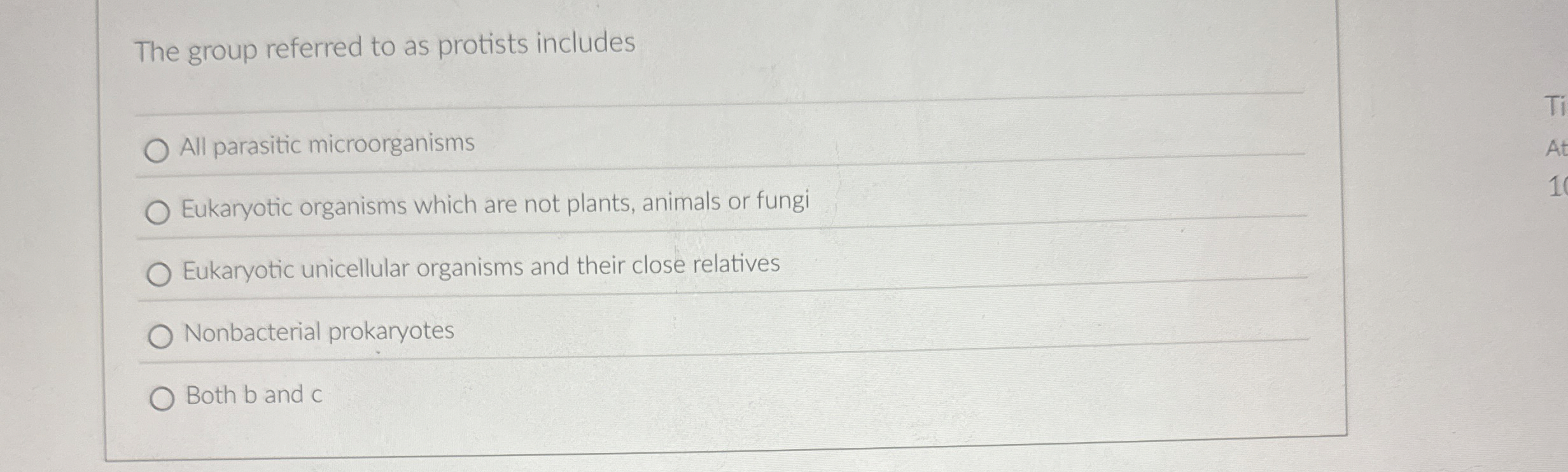 Solved The group referred to as protists includesq,All | Chegg.com