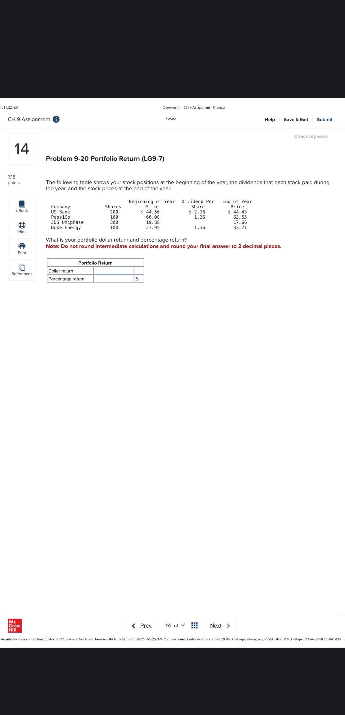 Solved CH 9 ﻿Assignment (i)Question 14 - ﻿CH 9 ﻿Assignment - | Chegg.com