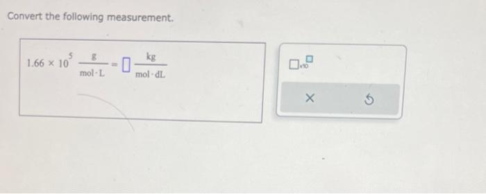 Solved Convert the following measurement. | Chegg.com