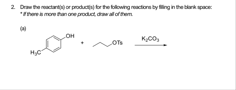 Solved Draw the reactant(s) ﻿or product(s) ﻿for the | Chegg.com
