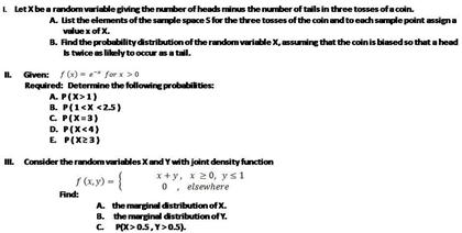 Let X be a random variable giving the number of heads | Chegg.com